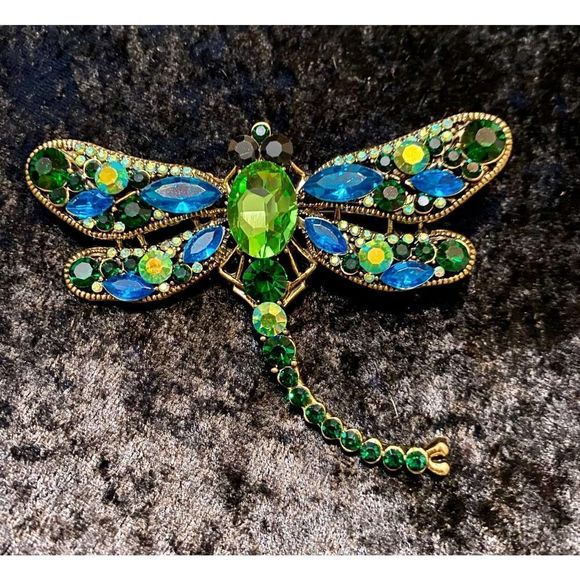 Jewelry | Dragonflyrhinestonebrooch | Poshmark